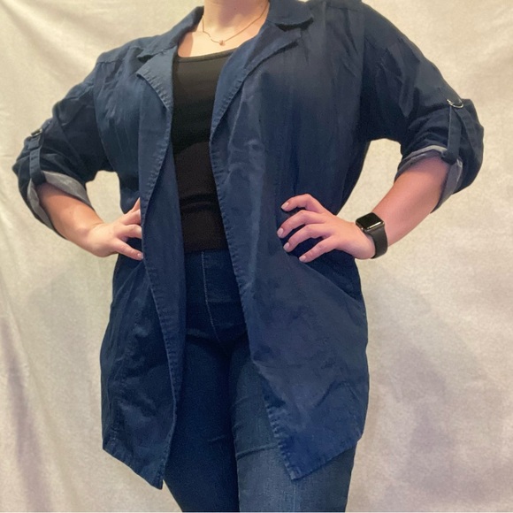 Lush | Jackets & Coats | Denim Oversized Jacket | Poshmark
